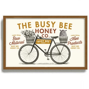 Bee Wall Art, Beehive Decor, Honey Bee Decor, Kitchen Art Print ...