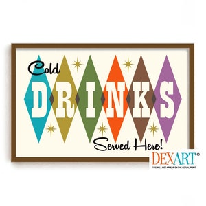 Cold Drinks Sign - Etsy