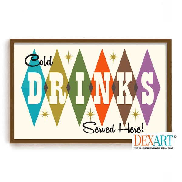 Cold Drinks Sign - Etsy