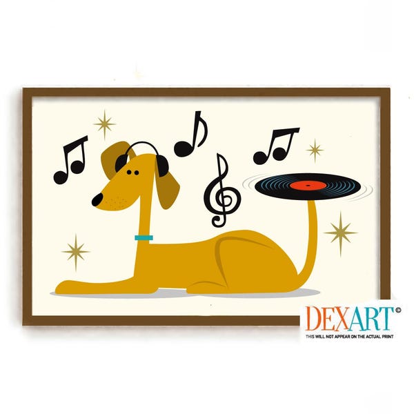 Record Player Dog - Etsy