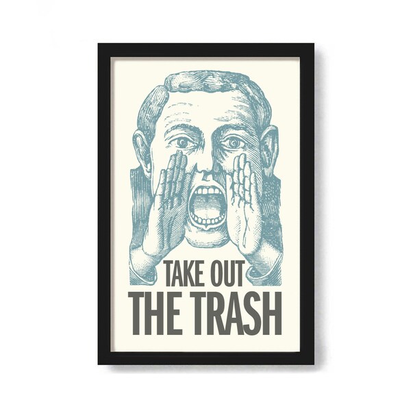 Take Out Trash Sign - Etsy