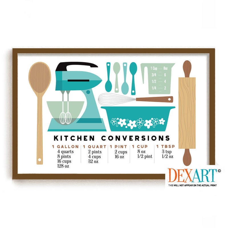 Kitchen Measurement Decal - Etsy