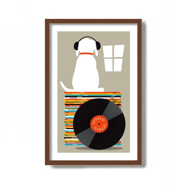 Record Player Dog - Etsy