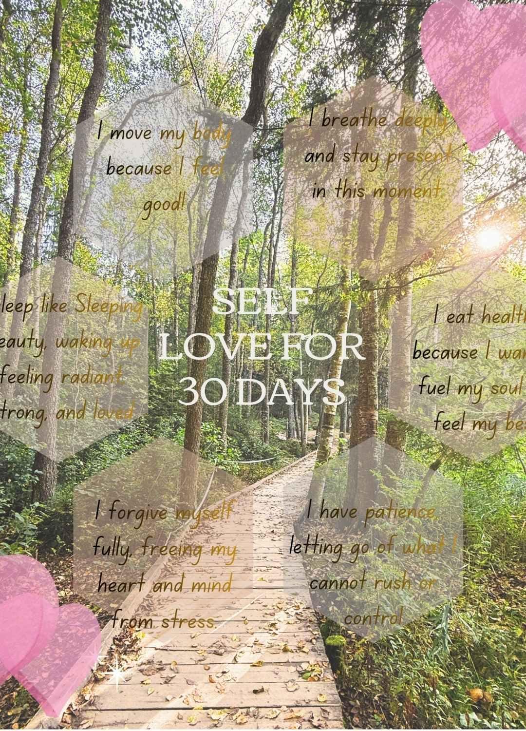 30 Day Self‑love Journal Printable - Etsy