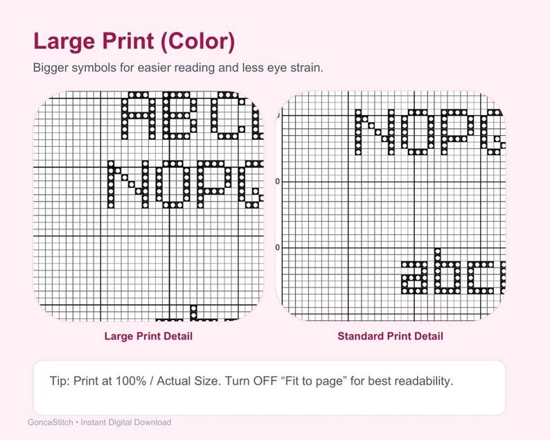 Pixel Alphabet & Numbers Cross Stitch Pattern PDF | 8-bit Block Font ...