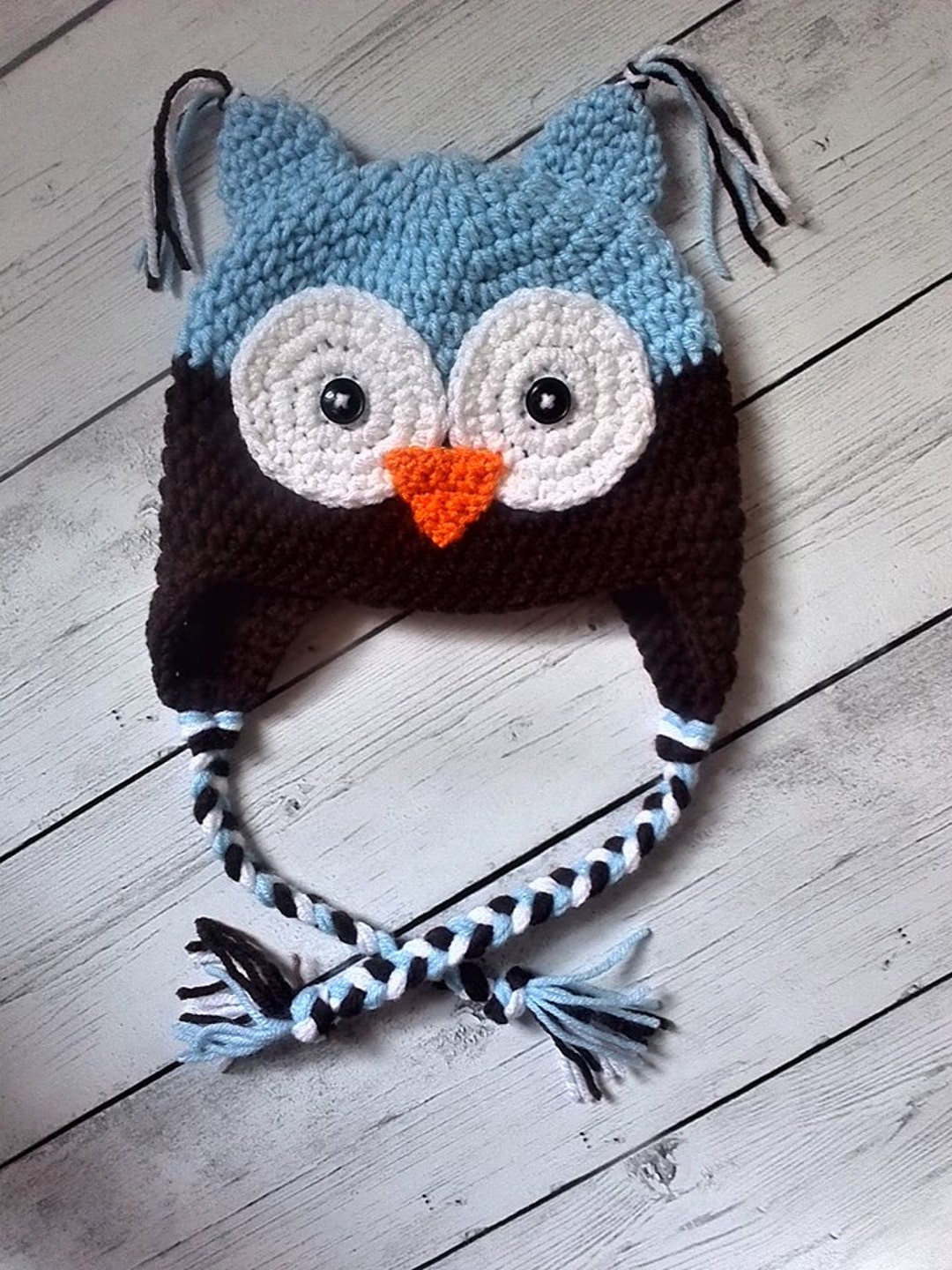 Crochet Owl Hat, Baby Boy Owl Hat, Toddler Owl Hat Made to Order - Etsy