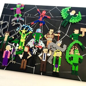 Amazing Spider-man Retro Art 8 Bit Pixel Art Perler Beads on - Etsy ...