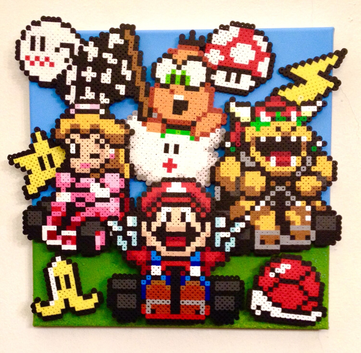 Other Assemblage Art & Collectibles Mario Cart Pixel Art etna.com.pe