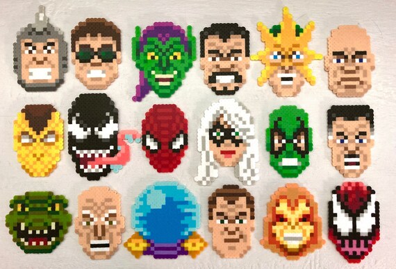 Spider-man Retro Pixel Portraits Pop Art. 8 Bit Sprites. - Etsy