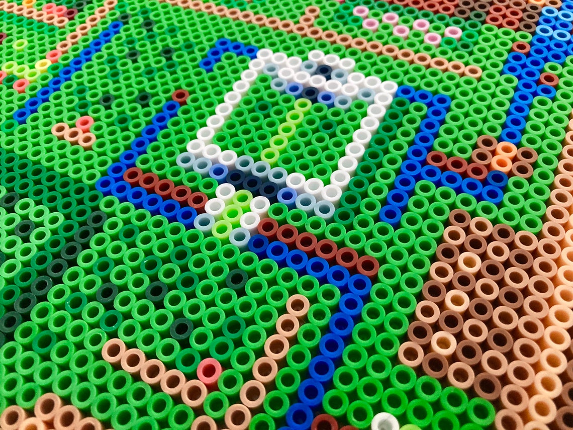 Legend of Zelda: Link to the Past Map Screen Perler Bead Pixel | Etsy