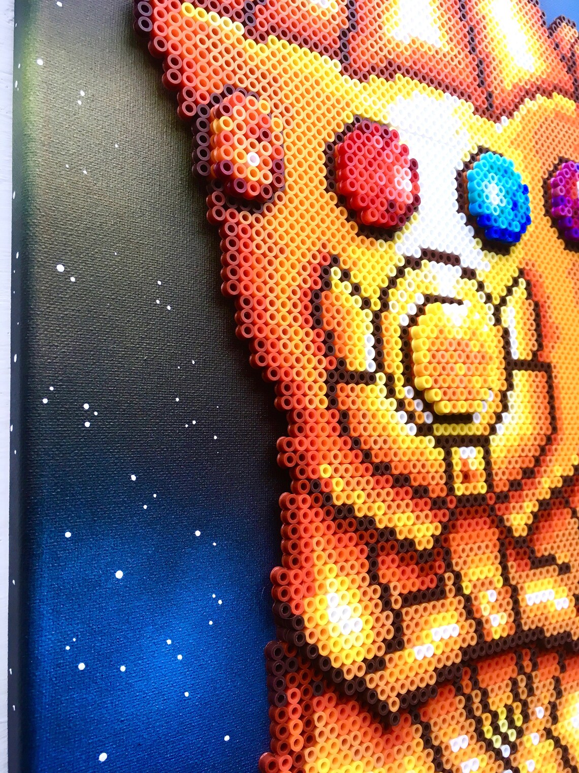 Infinity Gauntlet Pixel Pattern Perler Beads Cross Stitch - Etsy