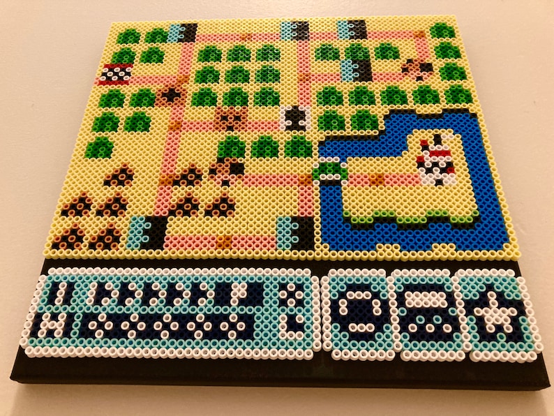 3D Super Mario Bros 3 Grass Land Map Retro Gaming 8 Bit Pixel - Etsy