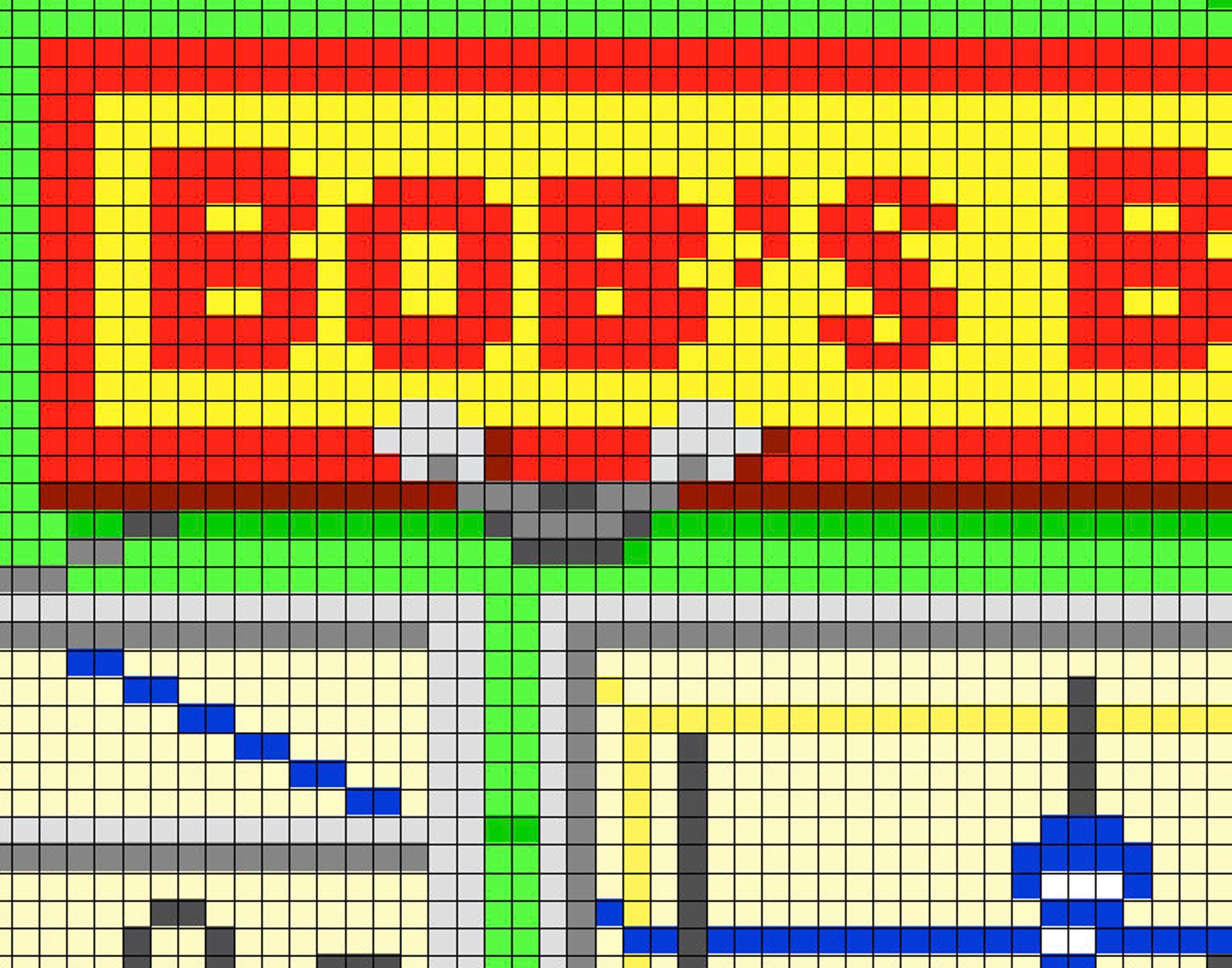 Bob's Burgers Pixel Pattern - Perler Beads - Cross Stitch - INSTANT ...