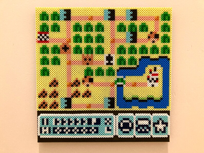 3D Super Mario Bros 3 Grass Land Map Retro Gaming 8 Bit Pixel - Etsy