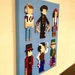 Johnny Depp Retro Art. 8 Bit Pixel Art. Perler Beads on Canvas. Mini ...