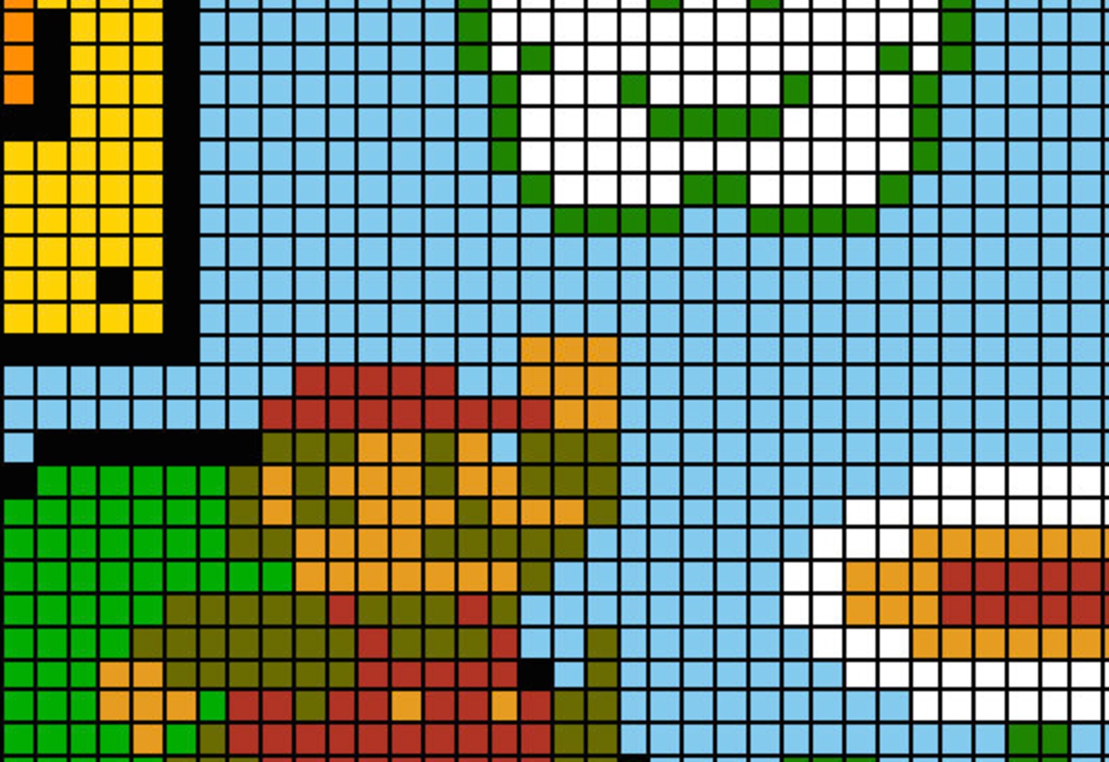 Super Mario Levels Pixel Patterns - Perler Beads - Cross Stitch ...