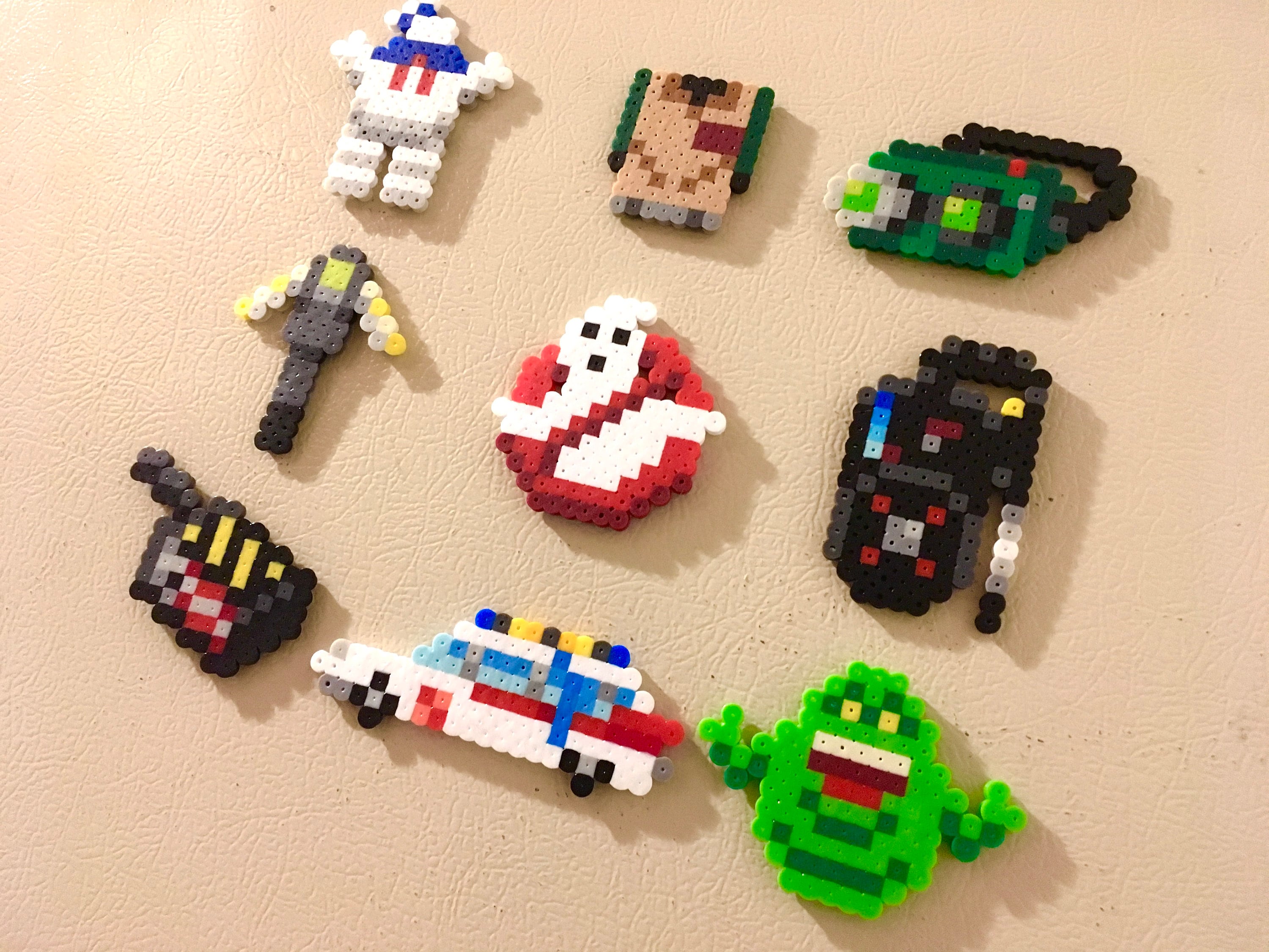 Ghostbusters Retro Perler Bead Icons Magnets Pins 8 Bit Pixel - Etsy Canada