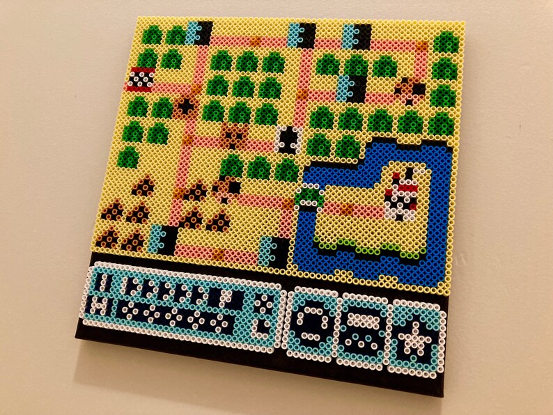 3D Super Mario Bros 3 Grass Land Map Retro Gaming 8 Bit Pixel - Etsy