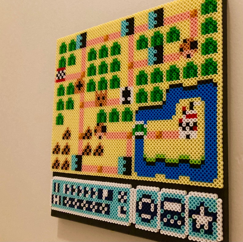3D Super Mario Bros 3 Grass Land Map Retro Gaming 8 Bit Pixel - Etsy