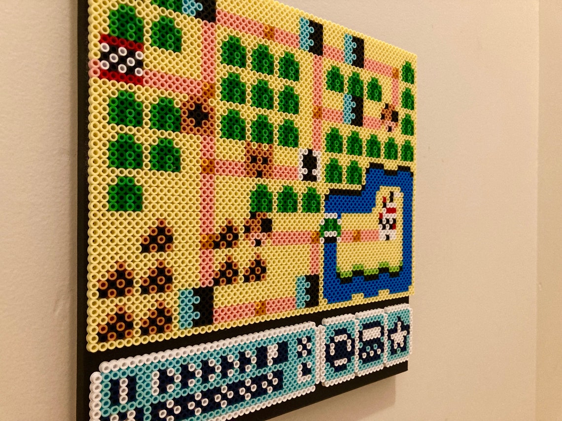 3D Super Mario Bros 3 Grass Land Map Retro Gaming 8 Bit Pixel - Etsy