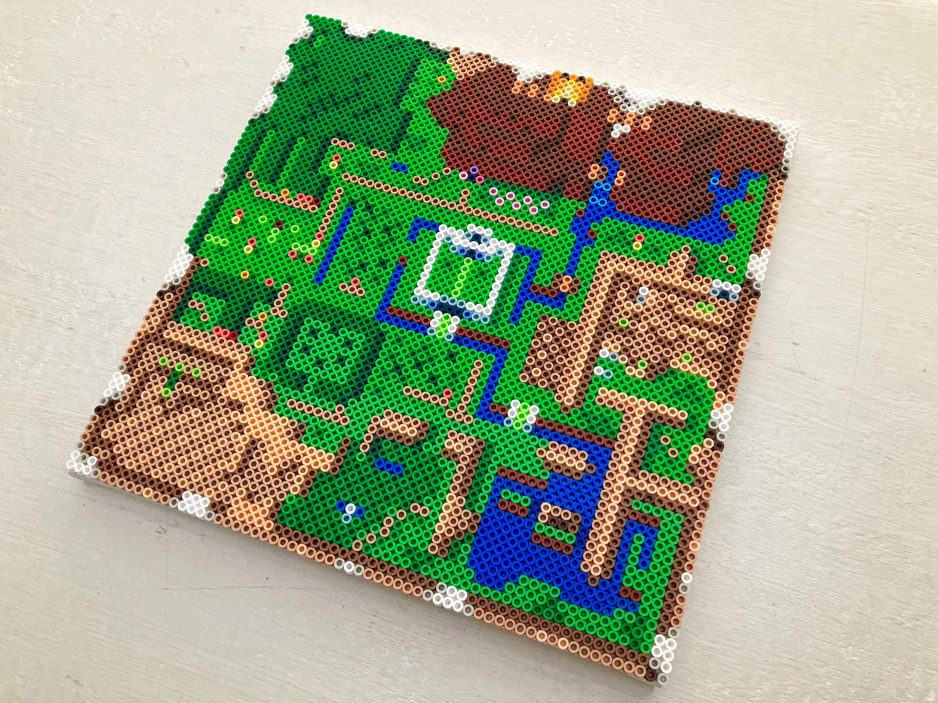 Legend of Zelda: Link to the Past Map Screen Perler Bead Pixel | Etsy