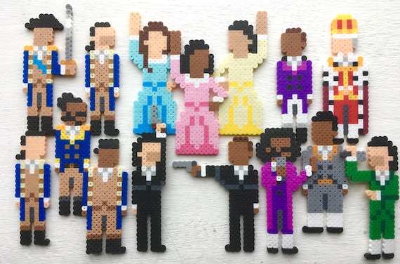 Hamilton Retro Pixel Pop Art. 8 bit Sprites. Perler Bead | Etsy