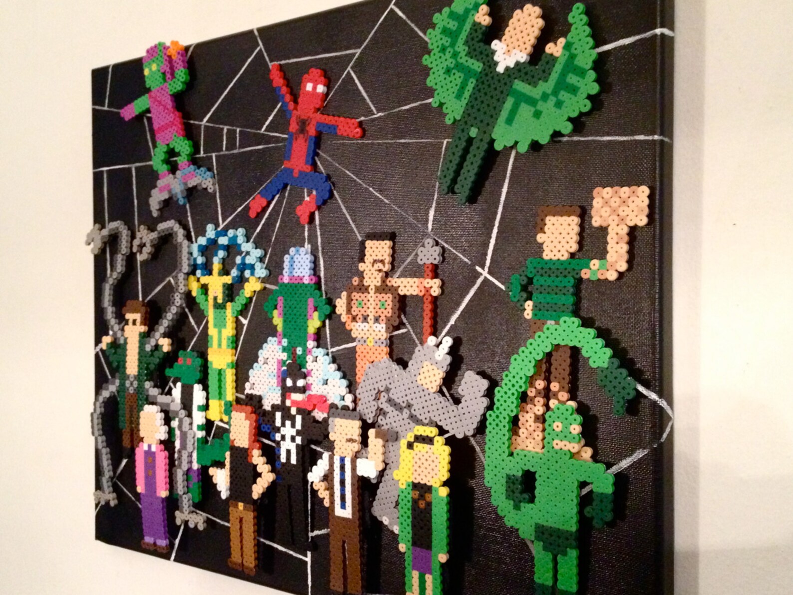 Amazing Spider-man Retro Art 8 Bit Pixel Art Perler Beads on - Etsy ...