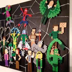 Amazing Spider-man Retro Art 8 Bit Pixel Art Perler Beads on - Etsy ...