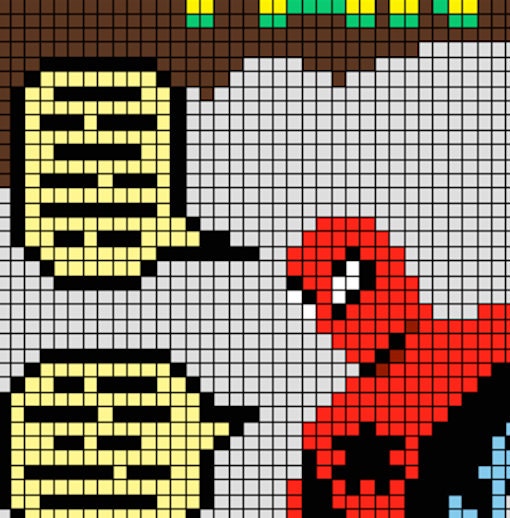 Amazing Fantasy Spider-man Pixel Pattern Perler Beads - Etsy