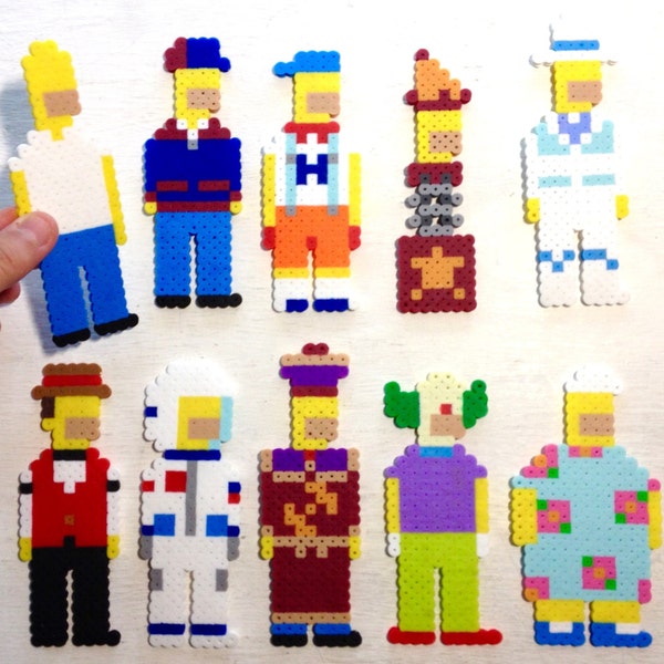 Simpsons Pixel Art - Etsy