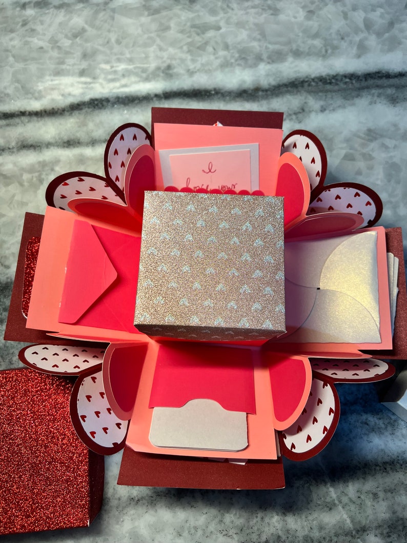 Handmade Exploding Box Card/ Custom/ Unique Card/ for Him/ for Her/ Birthday Card/ Graduation ...