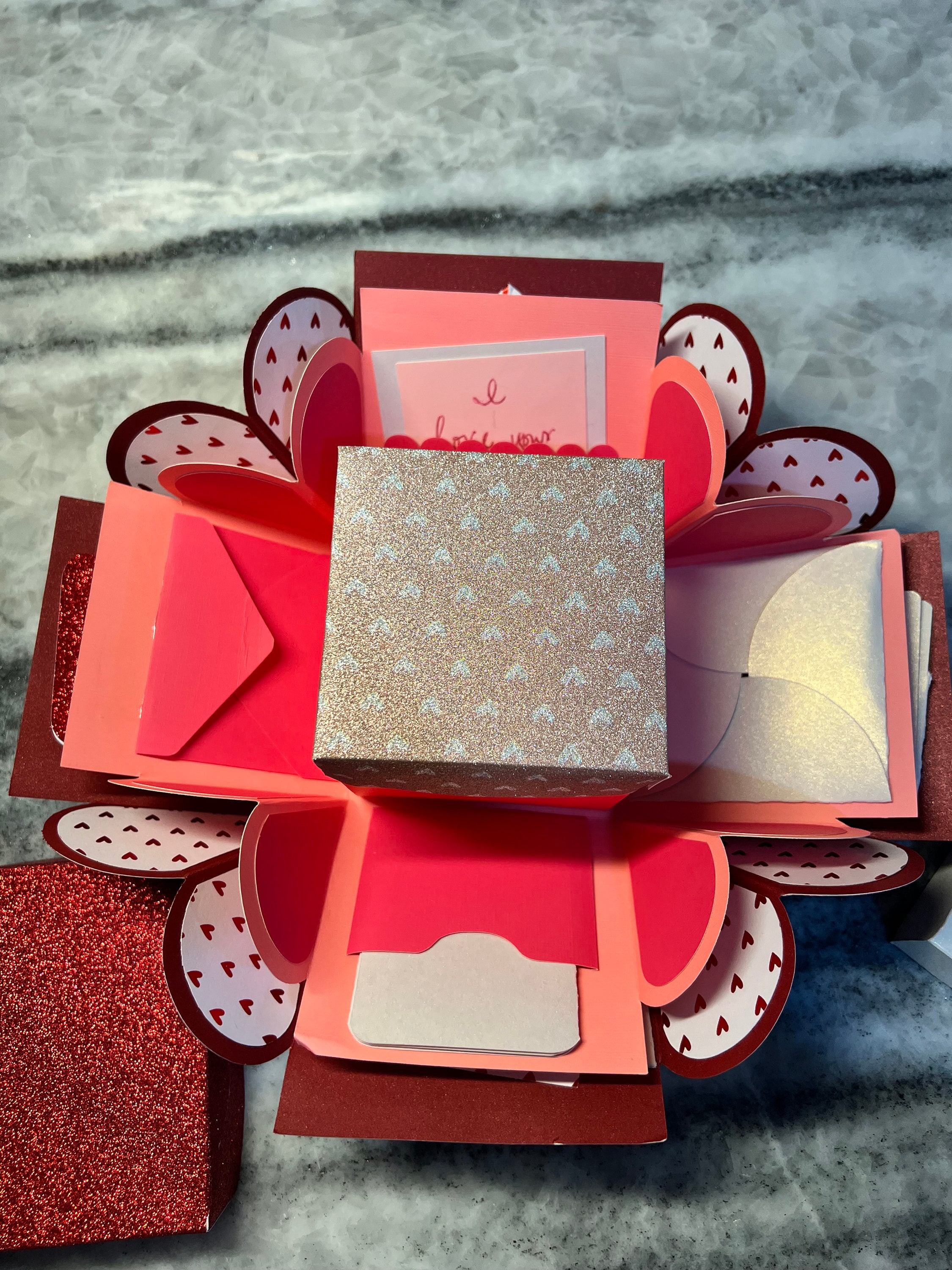 Handmade Exploding Box Card/ Custom/ Unique Card/ for Him/ for Her/ Birthday Card/ Graduation ...