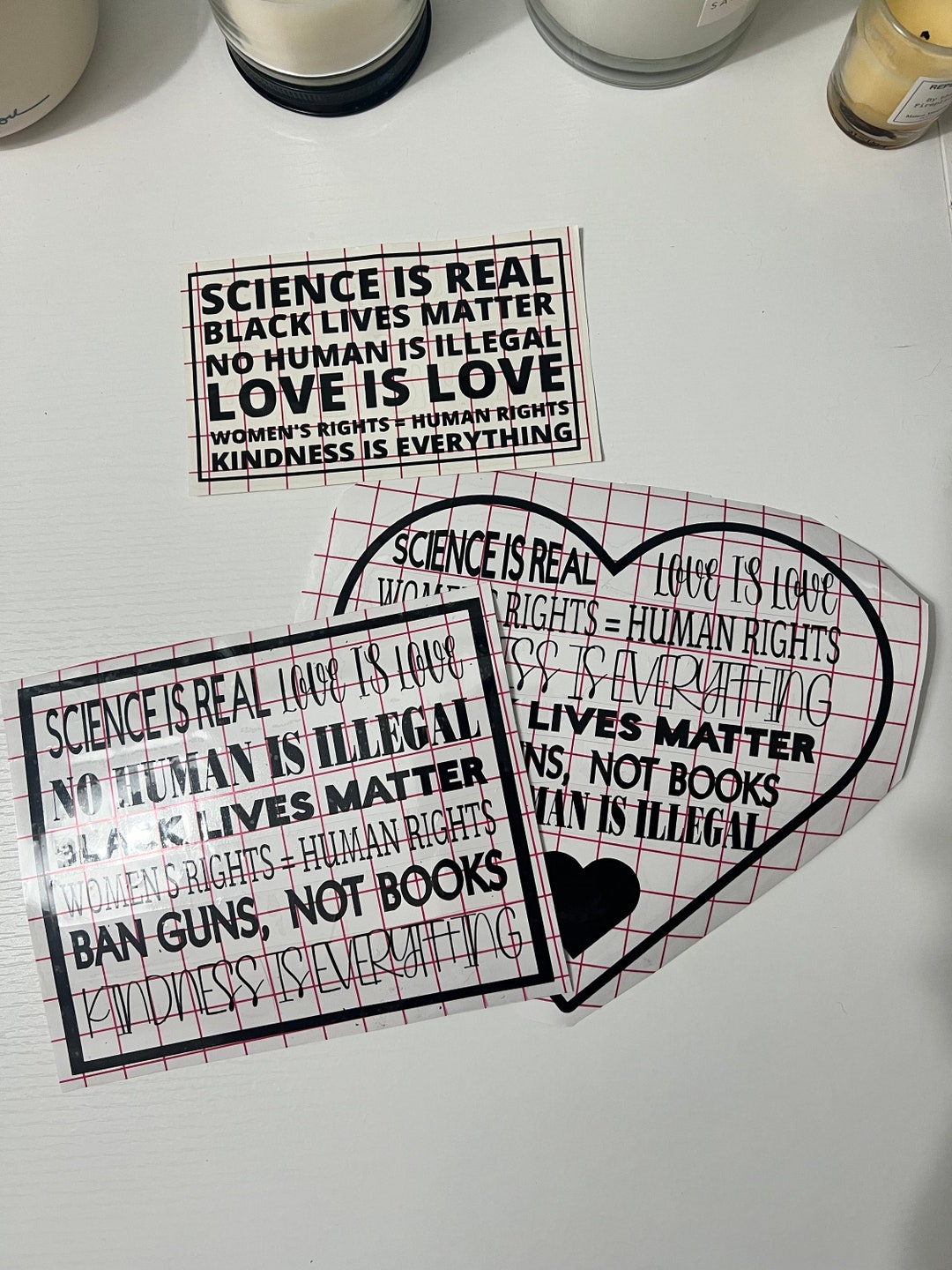 Kindness Decal/ Human Rights Decal/ Equality Decal/gift for Her/ Gift ...