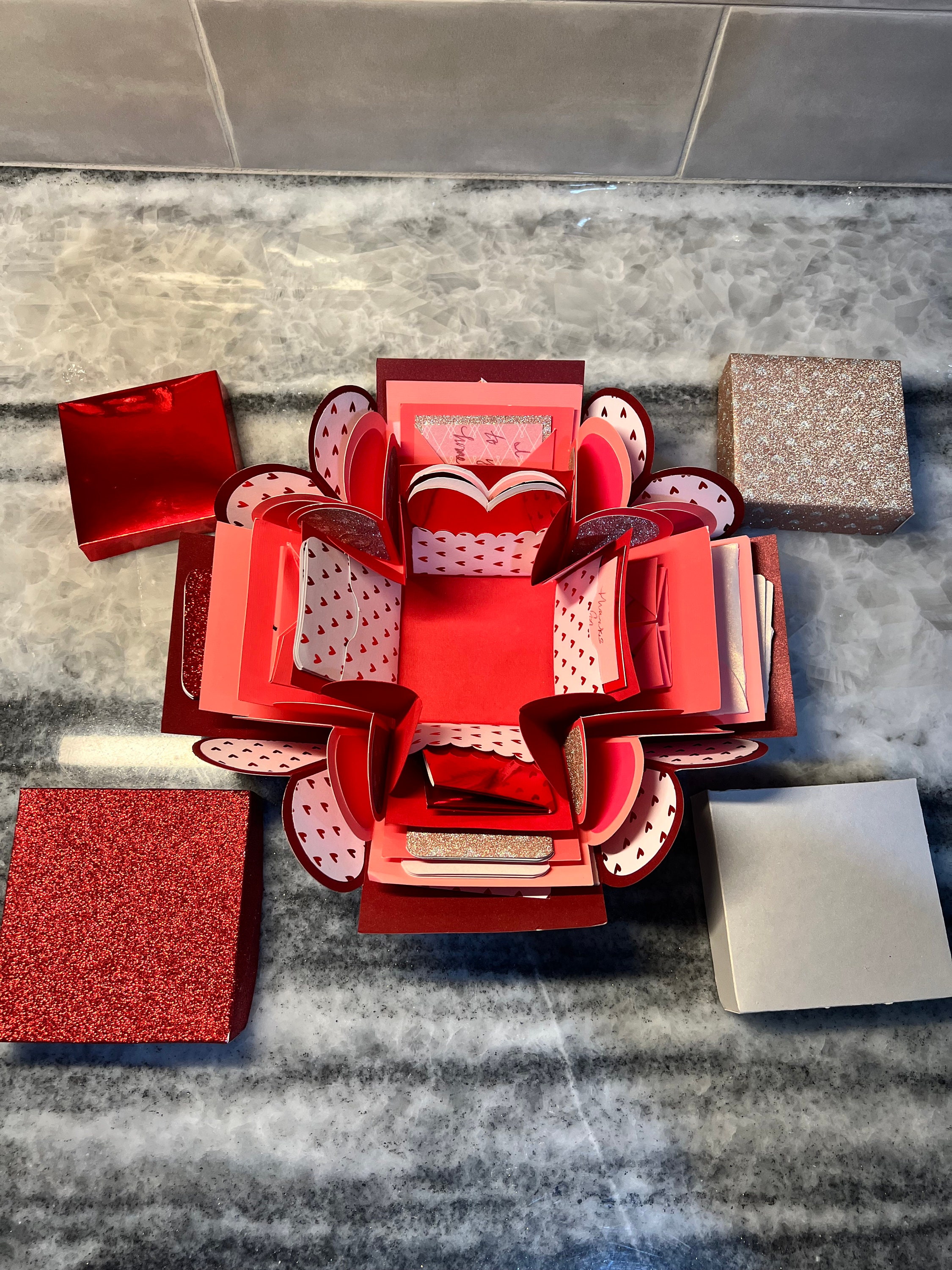 Handmade Exploding Box Card/ Custom/ Unique Card/ for Him/ for Her/ Birthday Card/ Graduation ...