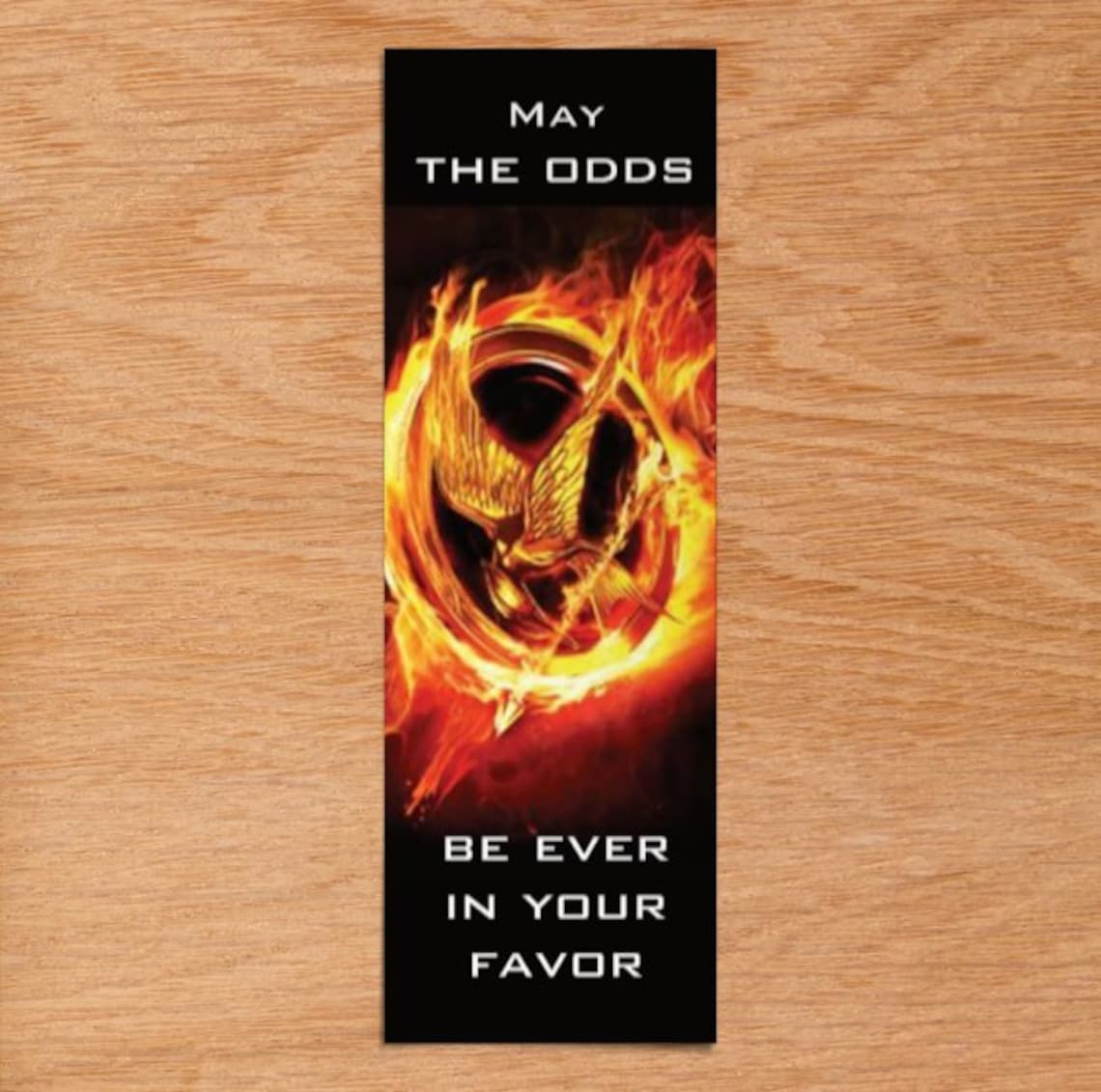 Hunger Games Bookmark May the Odds Be Ever in your Favor | Etsy