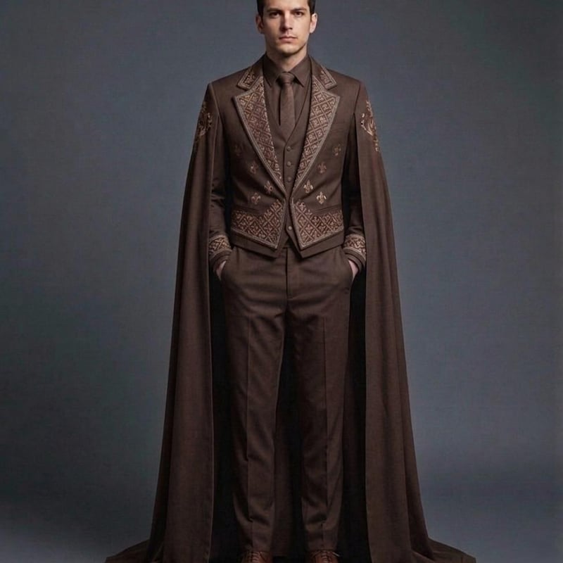Mens Formal Cape Suit - Etsy