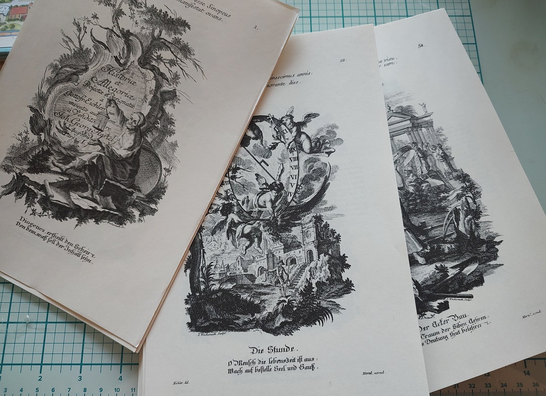 Ephemera: Lot of 20 Baroque and Rococo Illustrations for Junk Journals ...