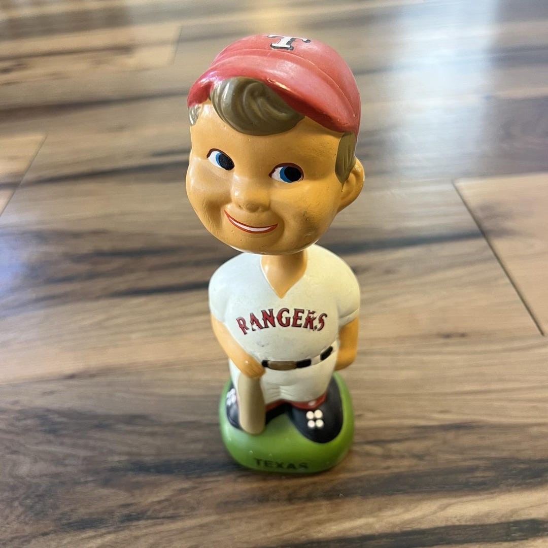 Vintage Texas Rangers Green Base Nodder Bobblehead Retro - Etsy