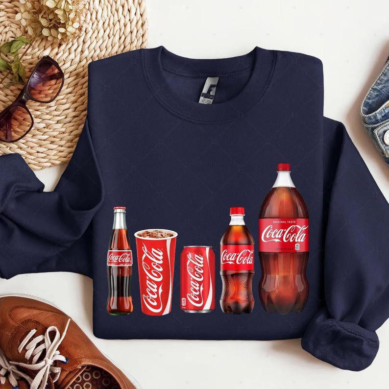 Coca Cola Sweatshirt, Coca Cola Christmas Shirt, Coke T-shirt - Etsy