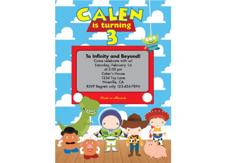 CUSTOM for Jessica TOY STORY disney Buzz Lightyear Woody Rex | Etsy