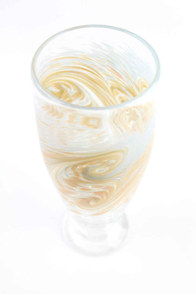 Small Hand Blown Art Glass Vase - Etsy