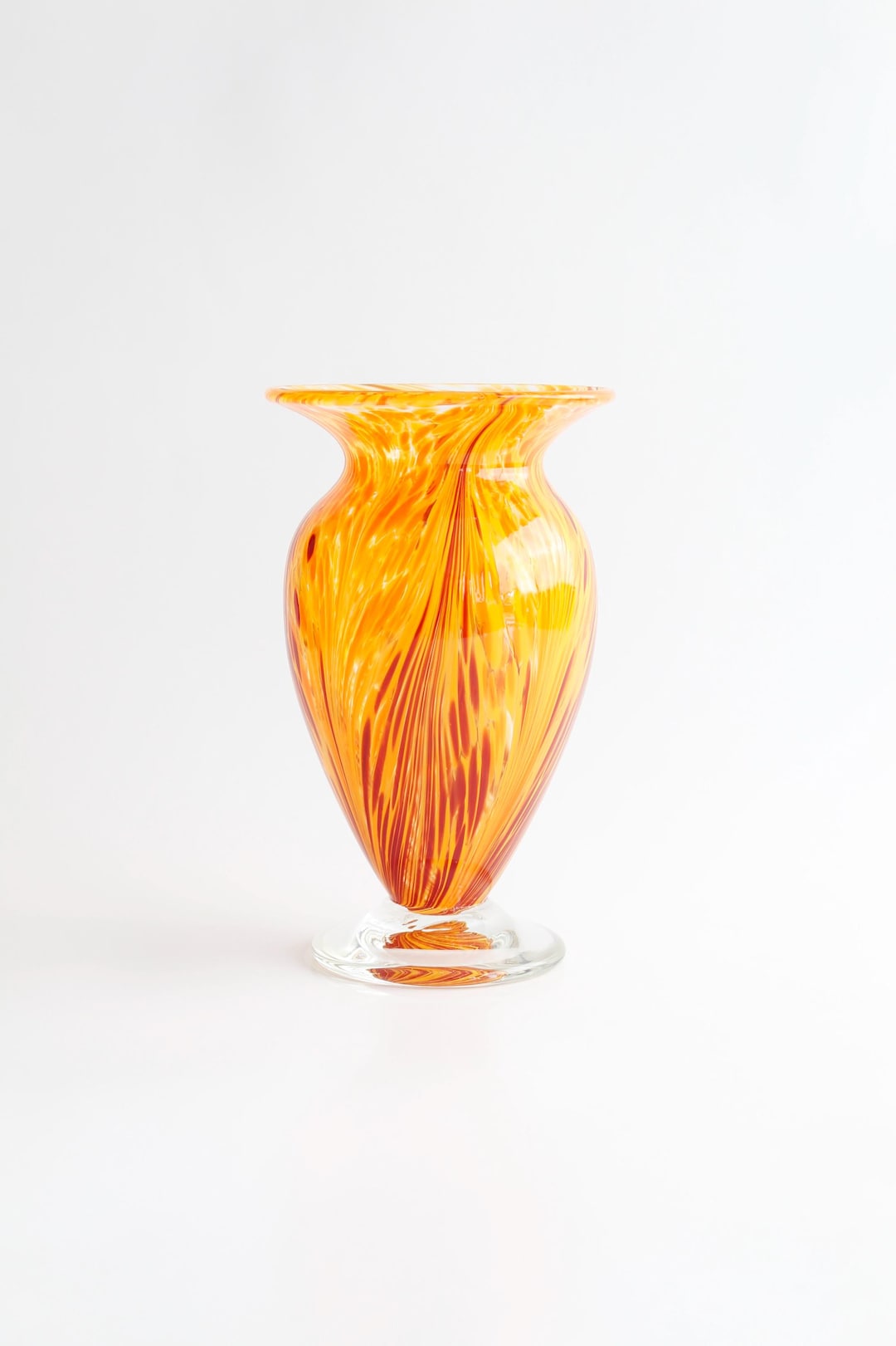 Small Hand Blown Art Glass Vase - Etsy