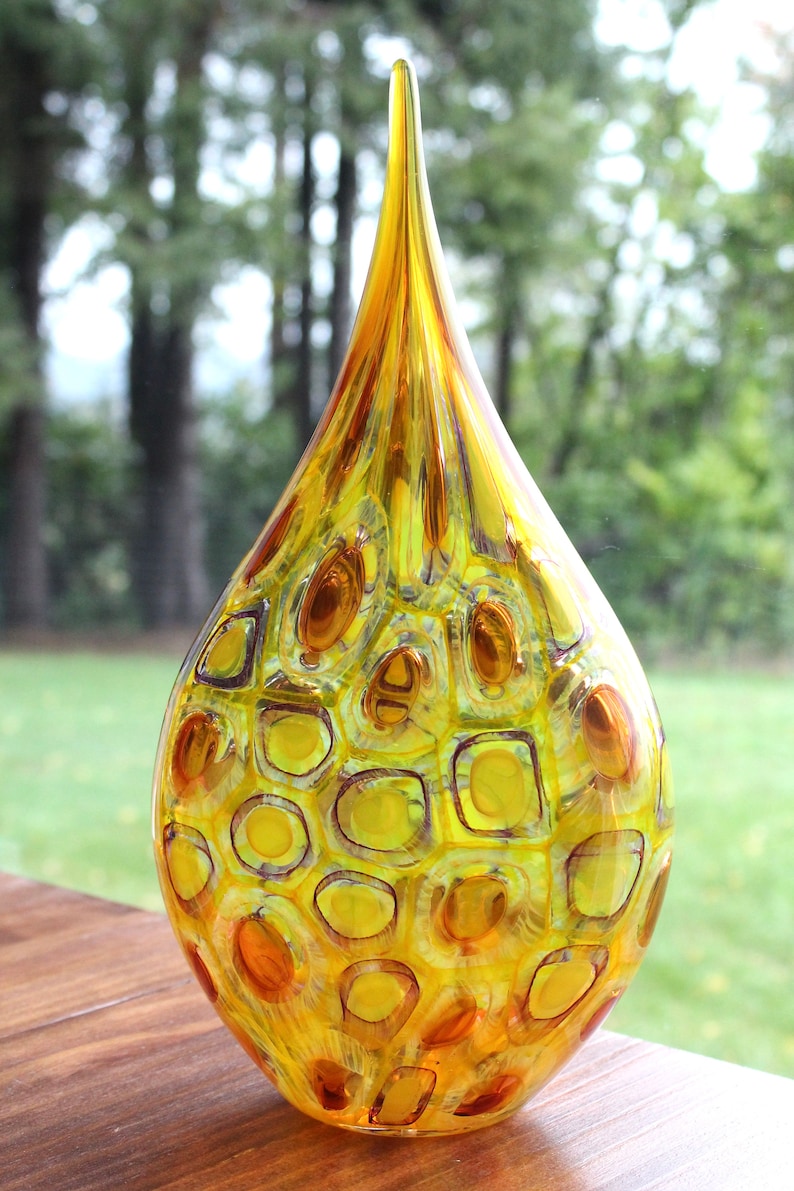 Hand Blown Art Glass Sculpture - Etsy