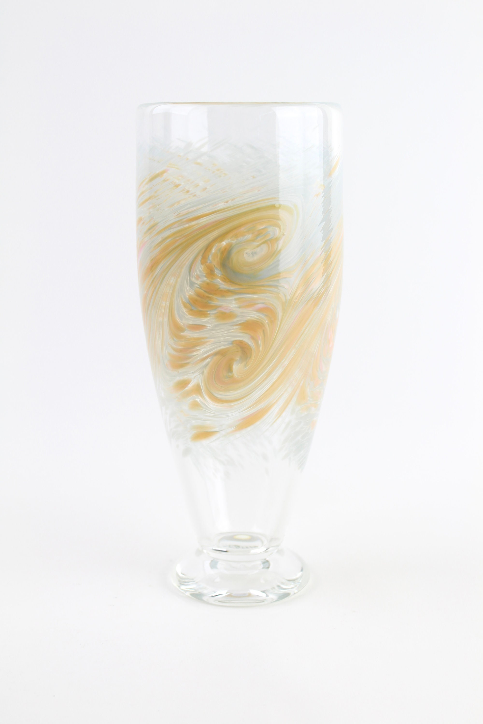Small Hand Blown Art Glass Vase - Etsy