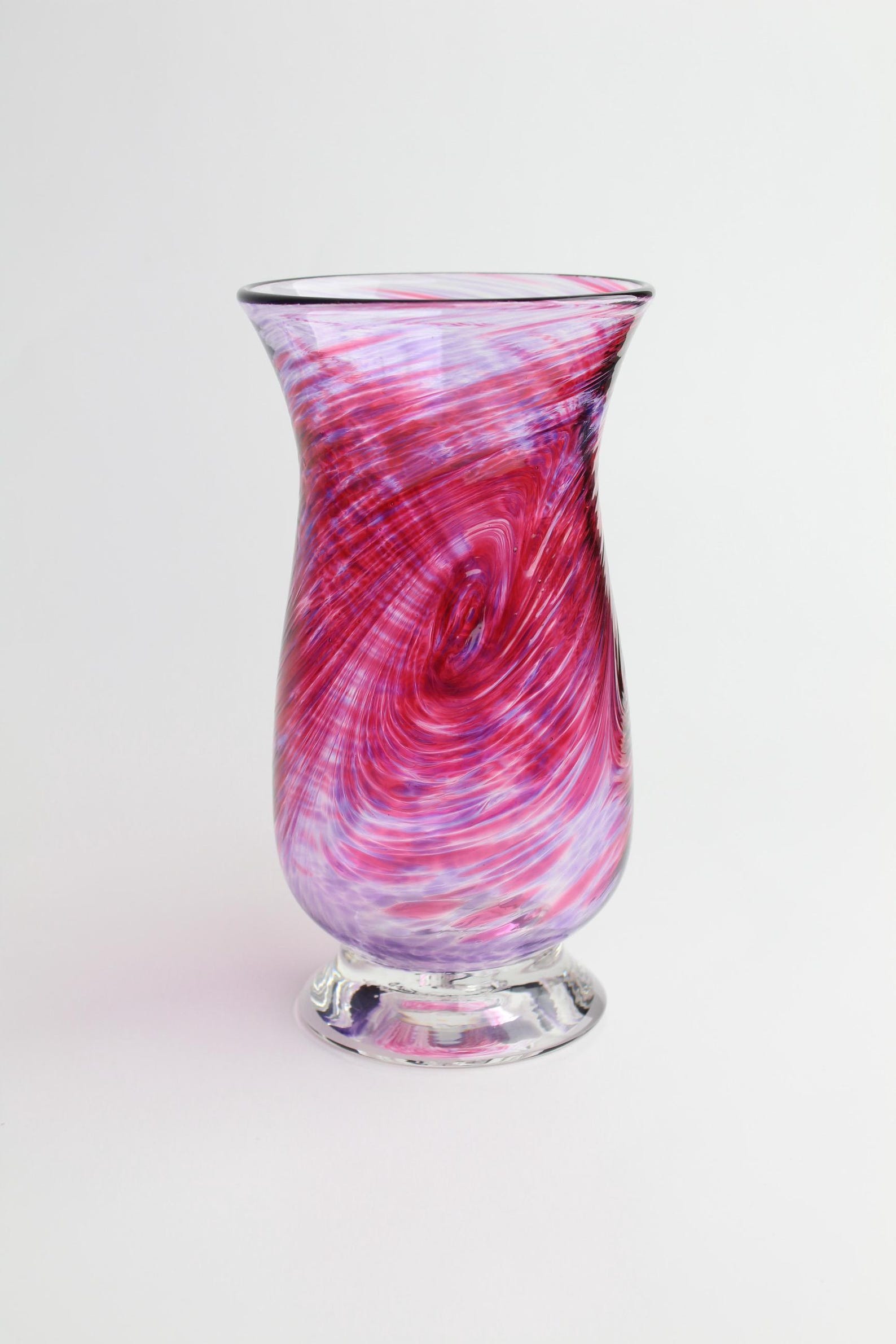 Small Hand Blown Art Glass Vase - Etsy