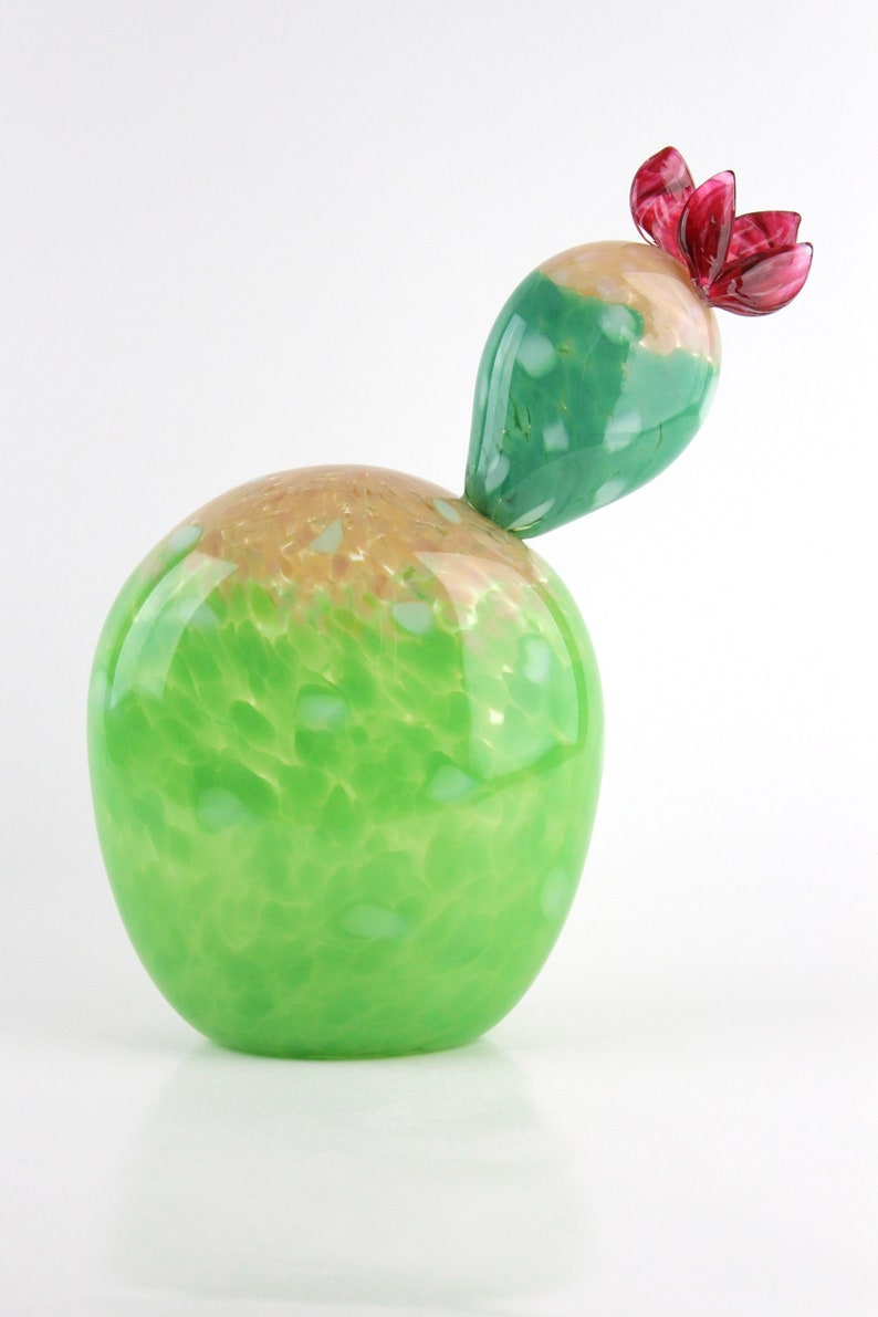 Hand Blown Art Glass Cactus Sculpture - Etsy