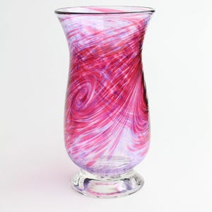Small Hand Blown Art Glass Vase - Etsy