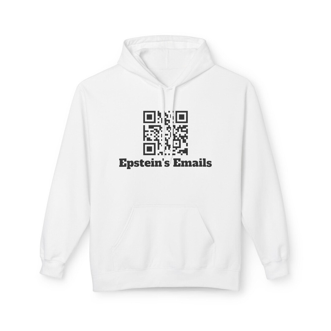 Epstein's Emails Hoodie | QR Code Back Graphic - Etsy