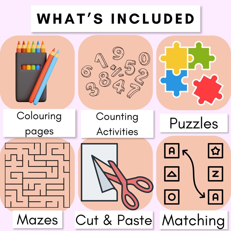 Easter Printable Activity Pack, Preschool Worksheets, Toddler Learning ...