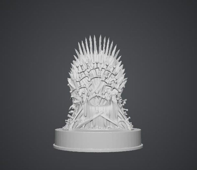 Iron Throne Inspired STL File | 3D Printable Display Model (digital ...